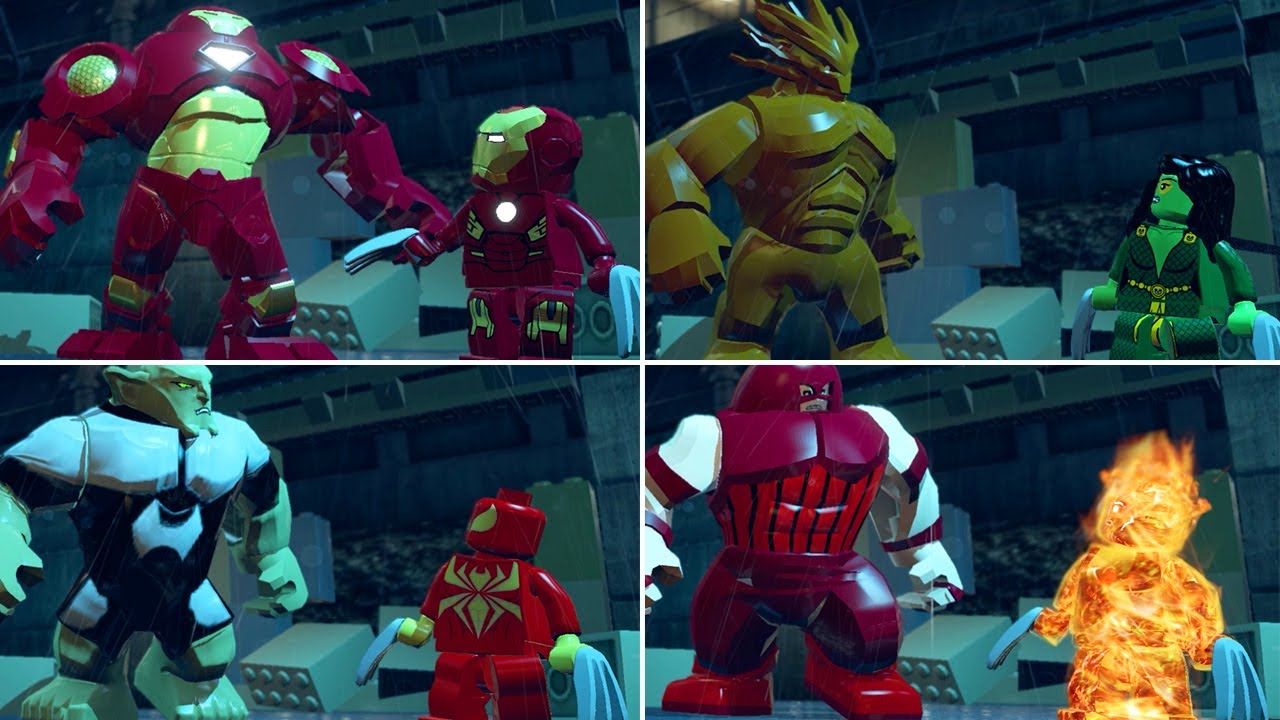 All Characters Big Fig Characters In Lego Marvel Super Heroes