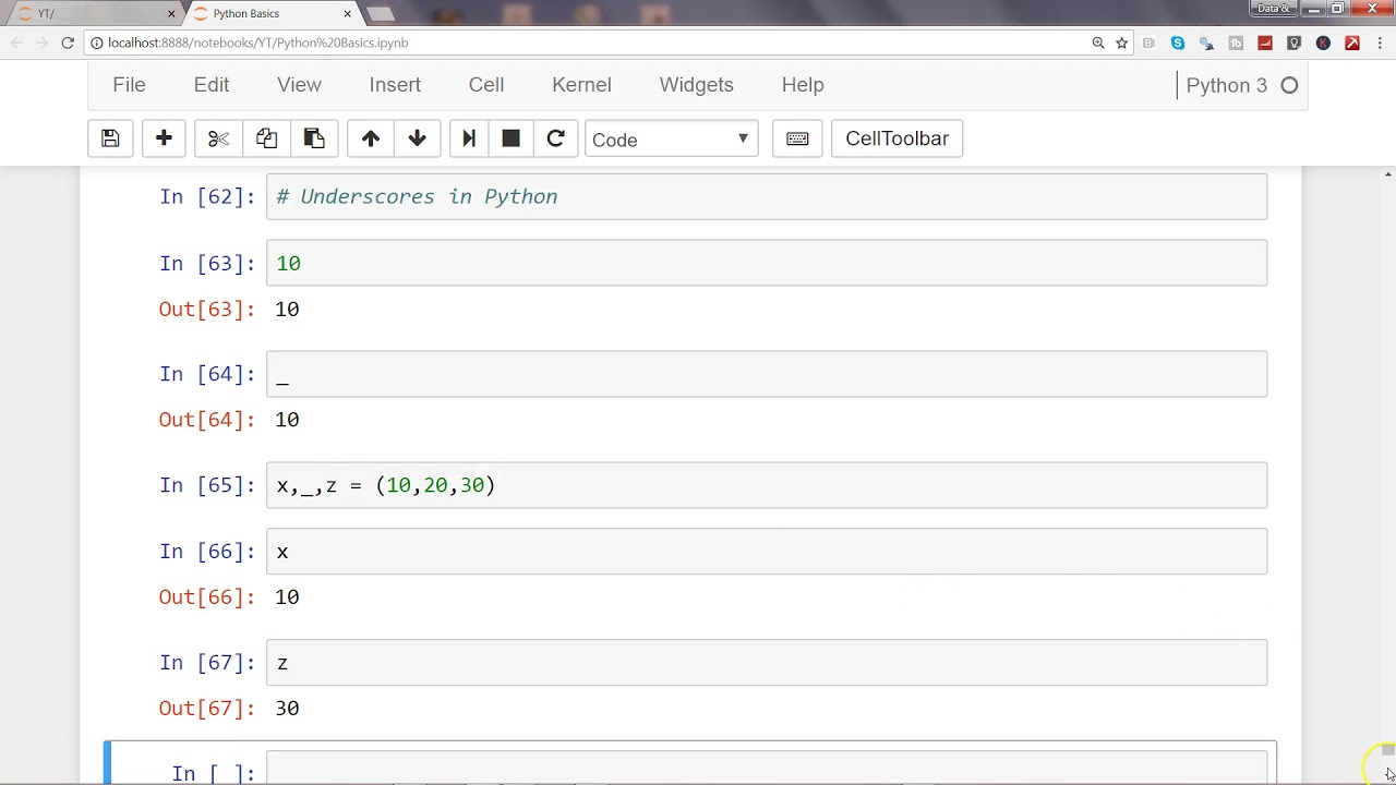 Python 3 Programming Tutorial Underscores Functionalities In Python