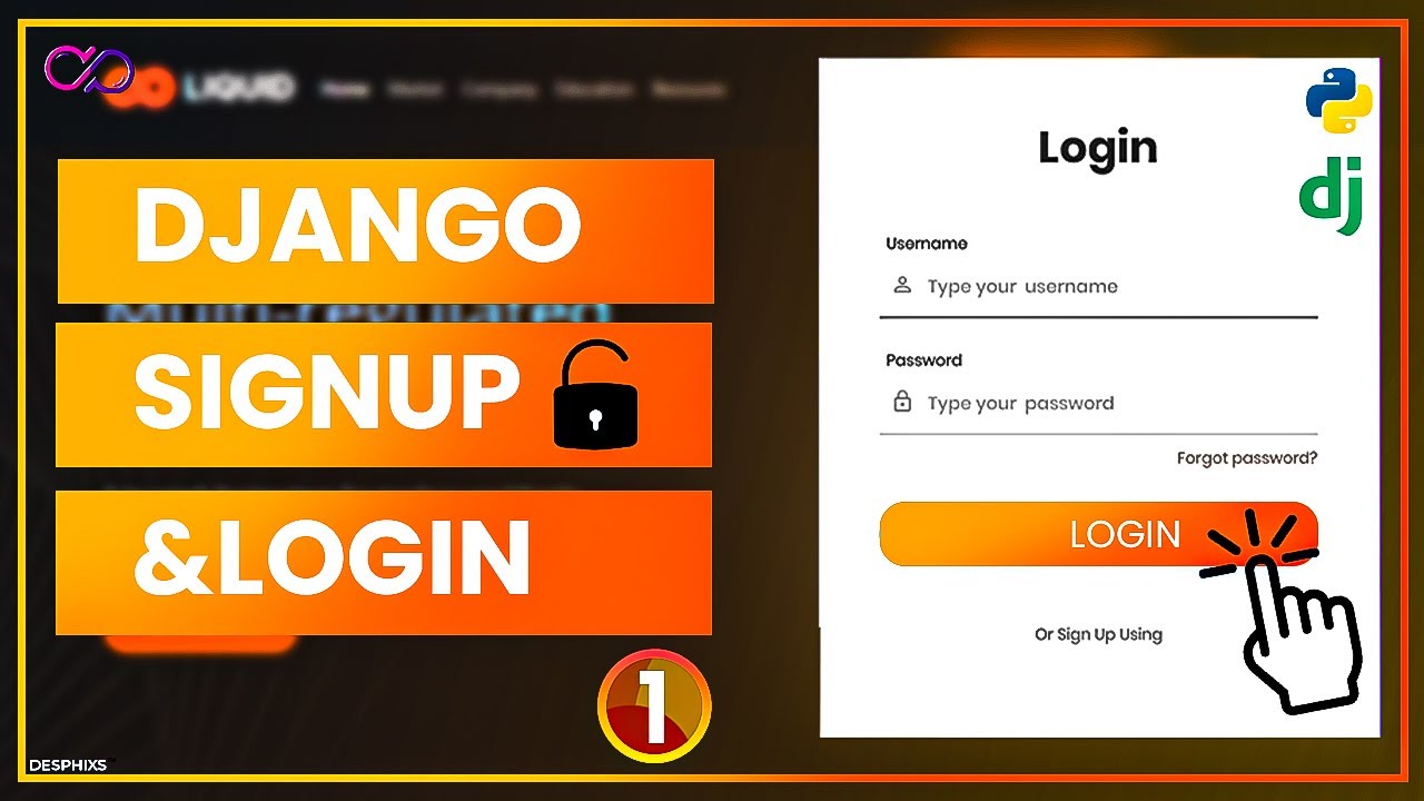 Web Login Page Tutorial Using Django Authentication System