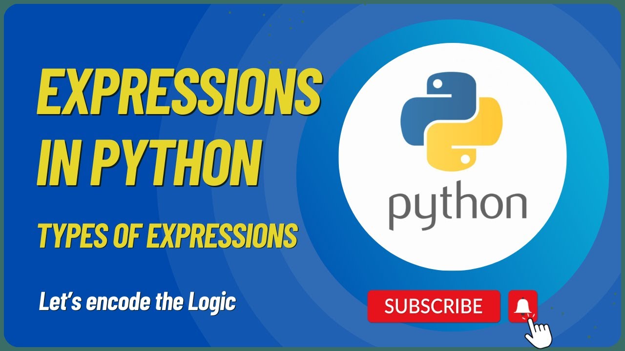 Expressions In Python And It S Types Python Tutorial For Beginners