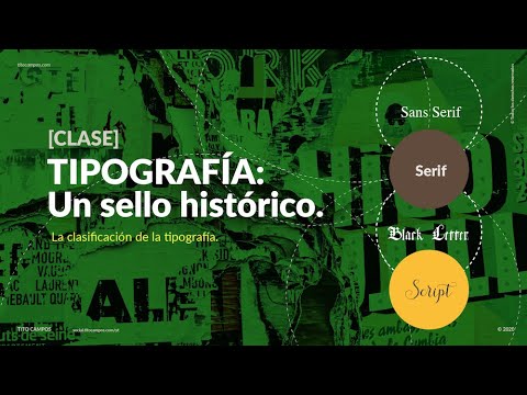 Clase Tipografía Un Sello Histórico La Clasificación De La