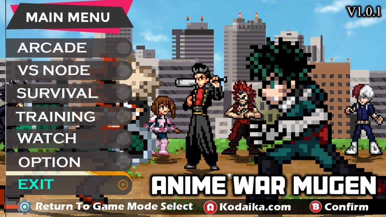 Anime War Mugen Game Pc Apk Exagear V1 0 1 Youtube