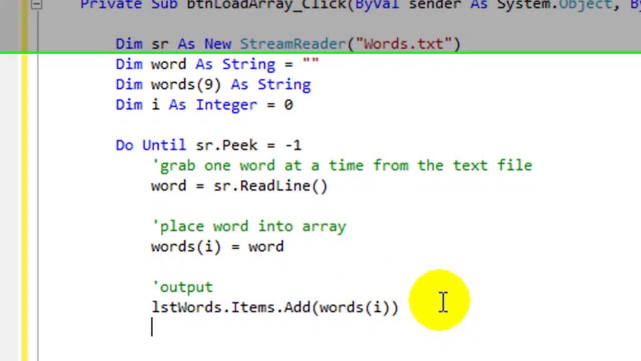 How To Transfer Data From A Text File Into An Array Youtube