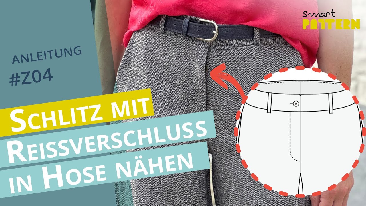 Hosenschlitz Mit Reißverschluss In Klassische Hose Nähen Diy