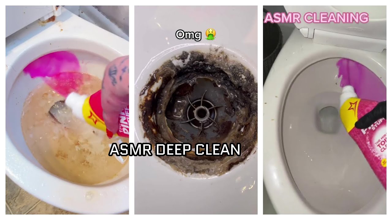Asmr Tiktok Deep Cleaning Compilation Youtube