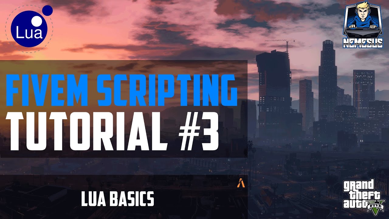 Fivem Scripting Tutorial 3 Lua Basics Lua Deutsch Youtube