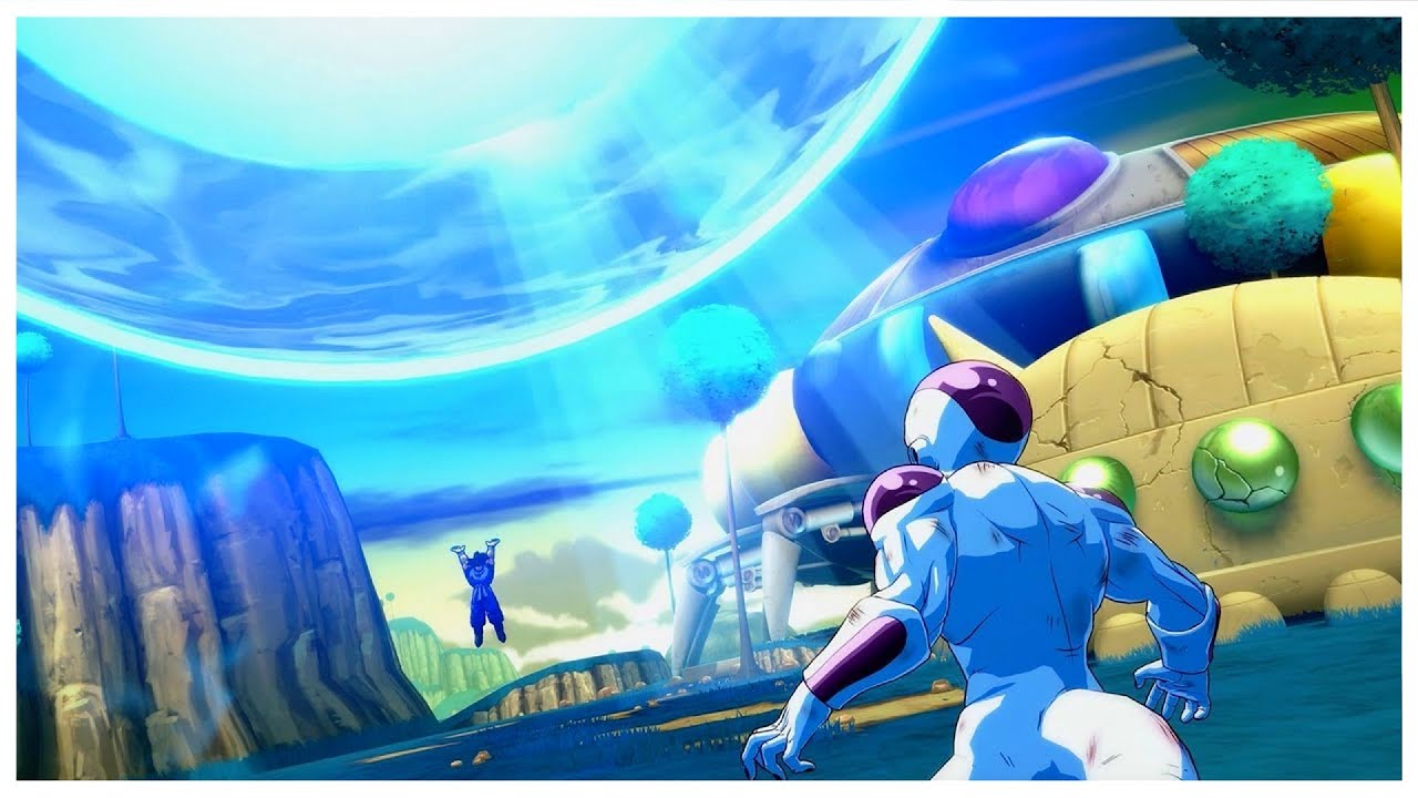 Goku Uses Spirit Bomb Against Frieza Dramatic Finish English Dub