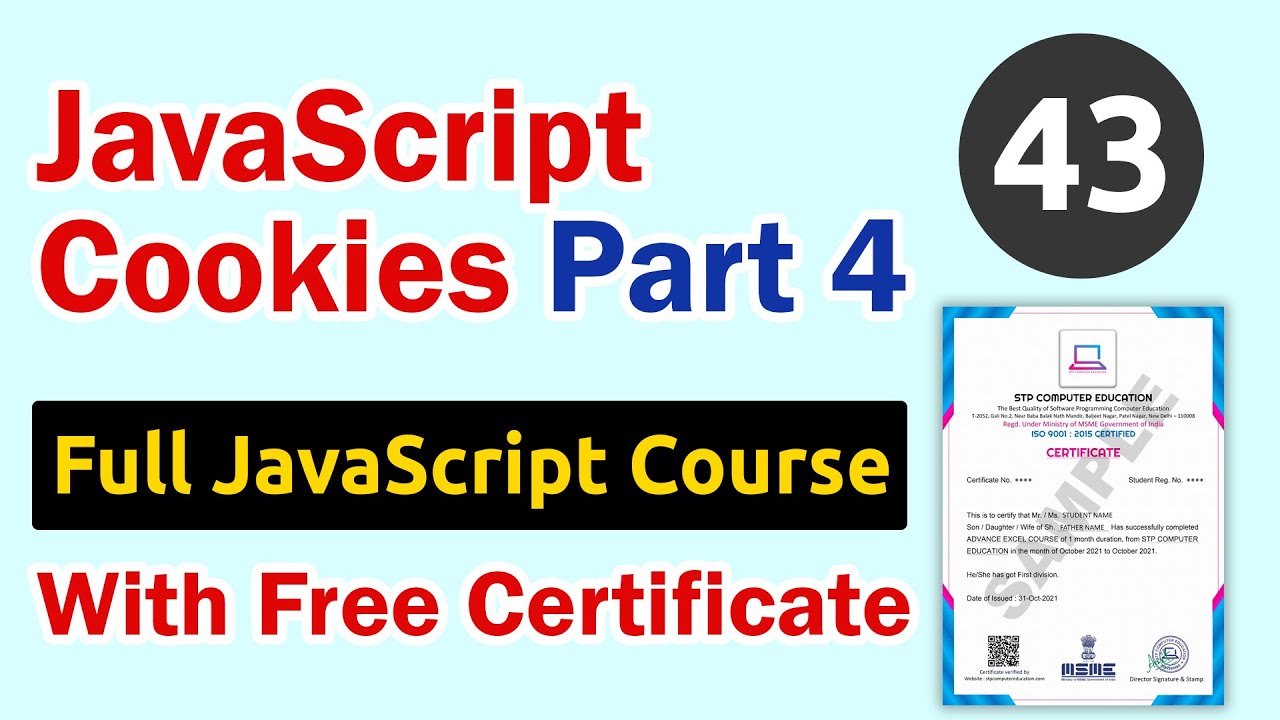 Javascript Cookies Part 4 Youtube