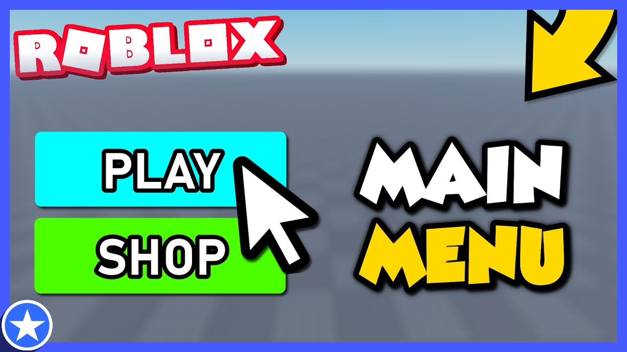 Main Menu Roblox Studio Code Language