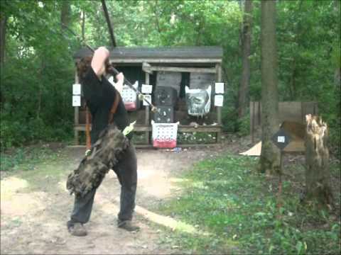 Traditional Archery Longbow Trick Shooting Youtube