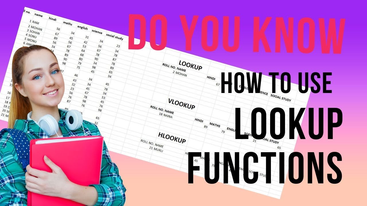 How To Use Lookup Functions In Excel Youtube
