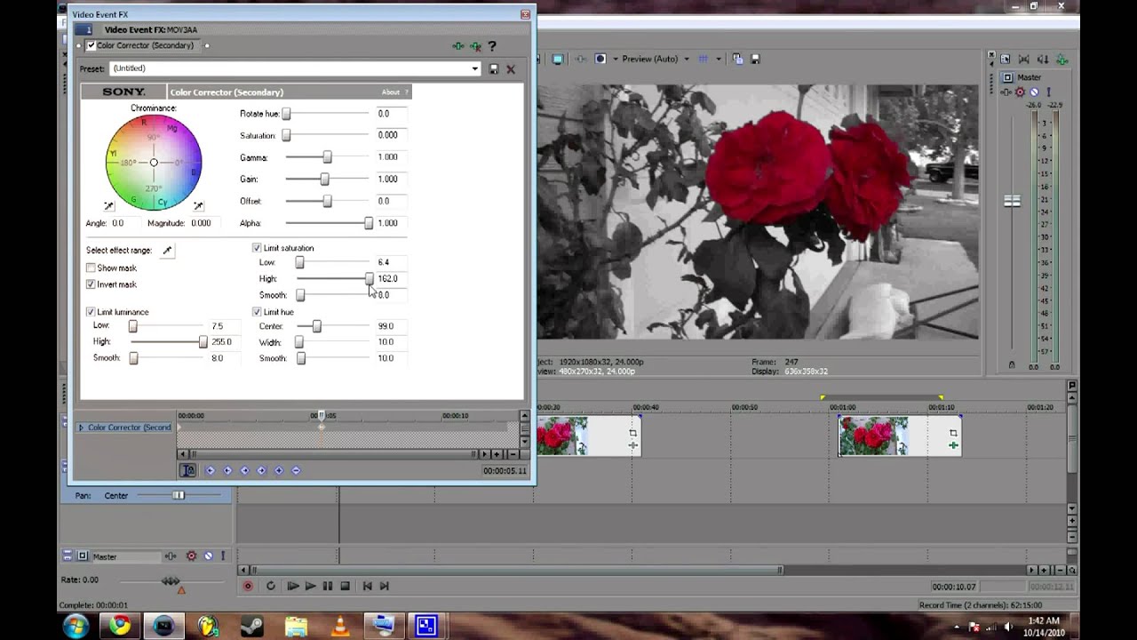 Vegas Pro 9 Tutorial Sin City Effect Ump Youtube