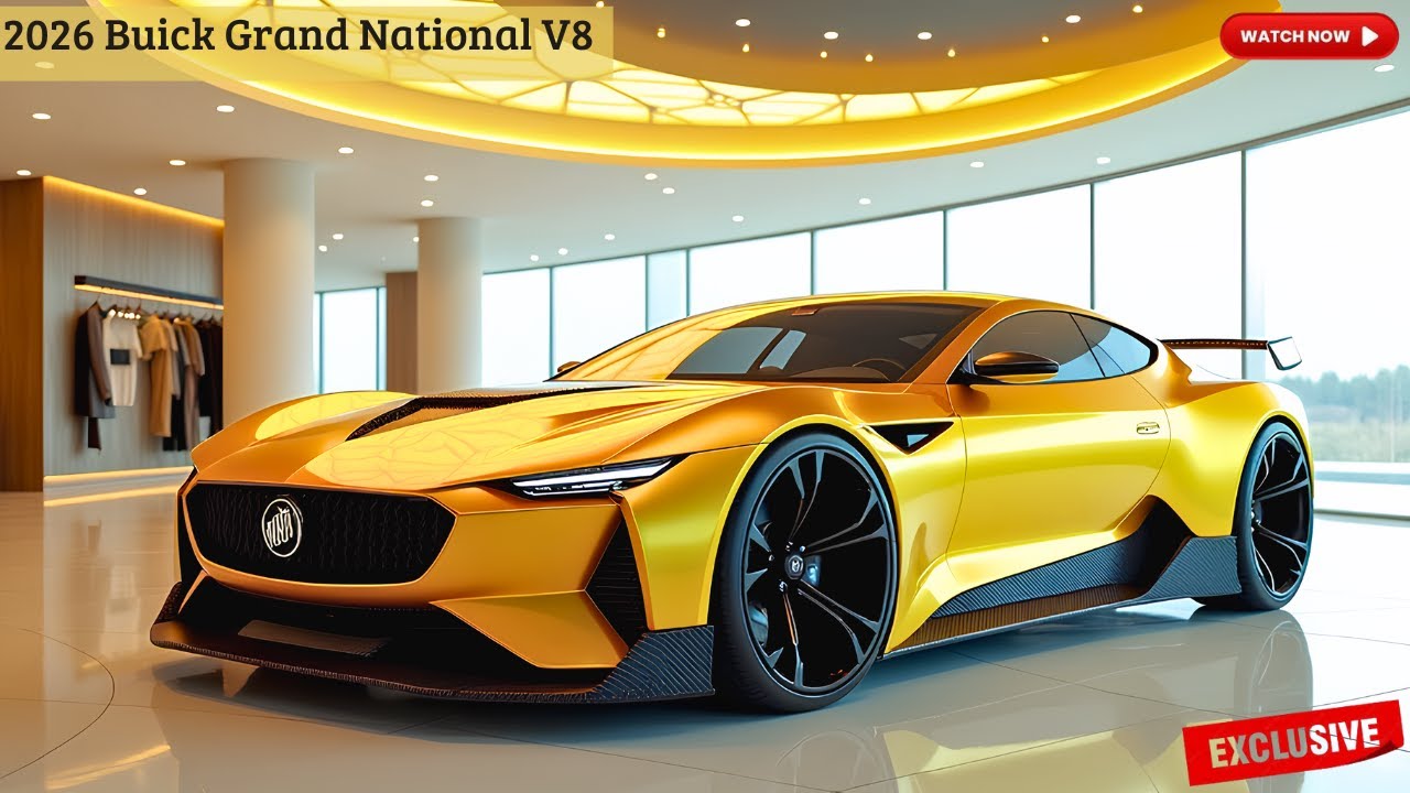 2026 Buick Grand National V8 Official Unveiled Big Features In A