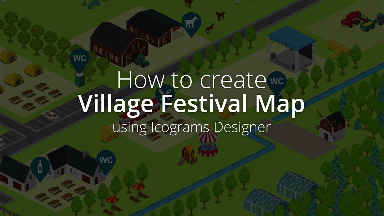 Create Festival Map Using Icograms Designer Youtube