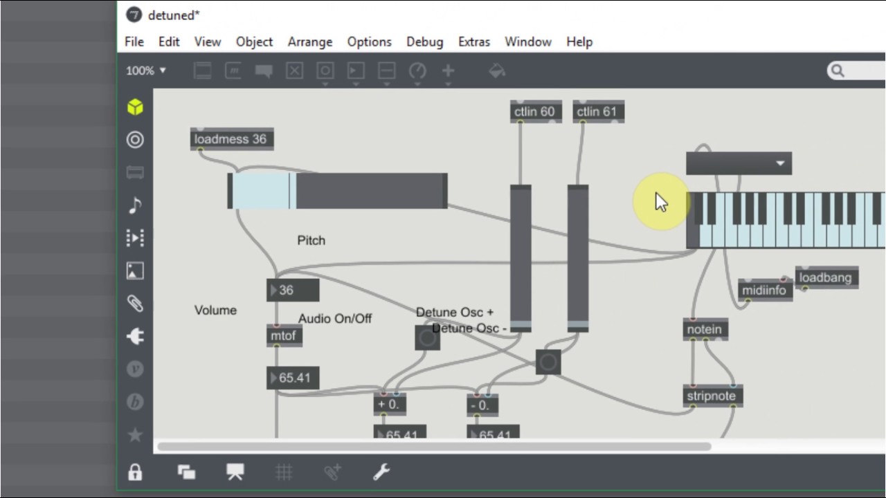 Max Msp Simple Midi Drum Machine Tutorial 4 Youtube