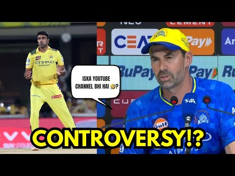 Aswin Youtube Channel Controversy ёядмёята Csk Coach Reacts ёяш Ashwin Csk