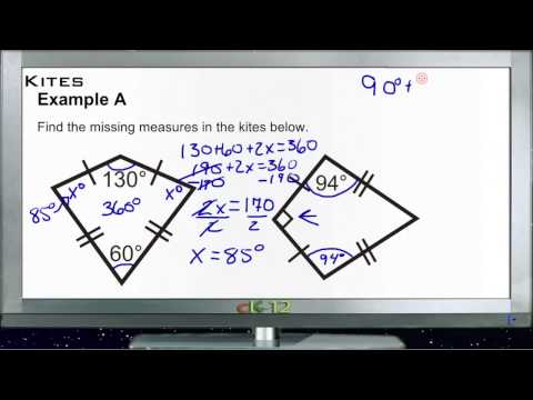 Kites Examples Basic Video Geometry Ck 12 Foundation