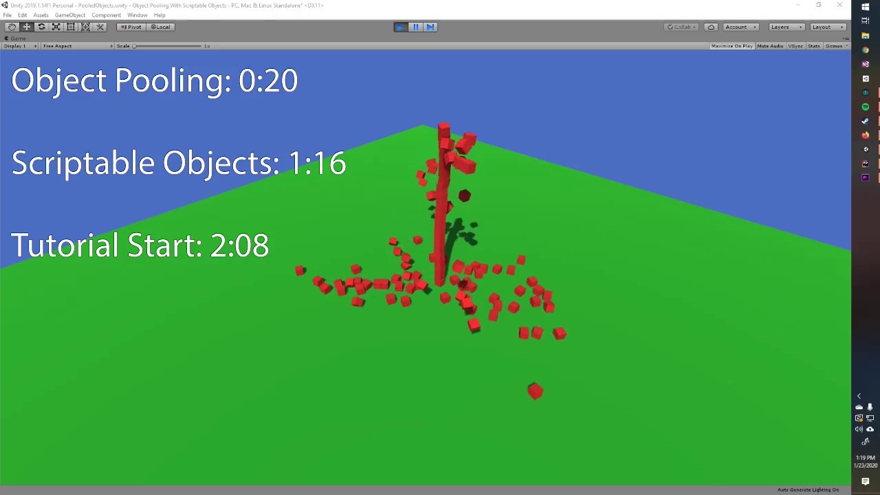 Object Pools Using Scriptable Objects Youtube