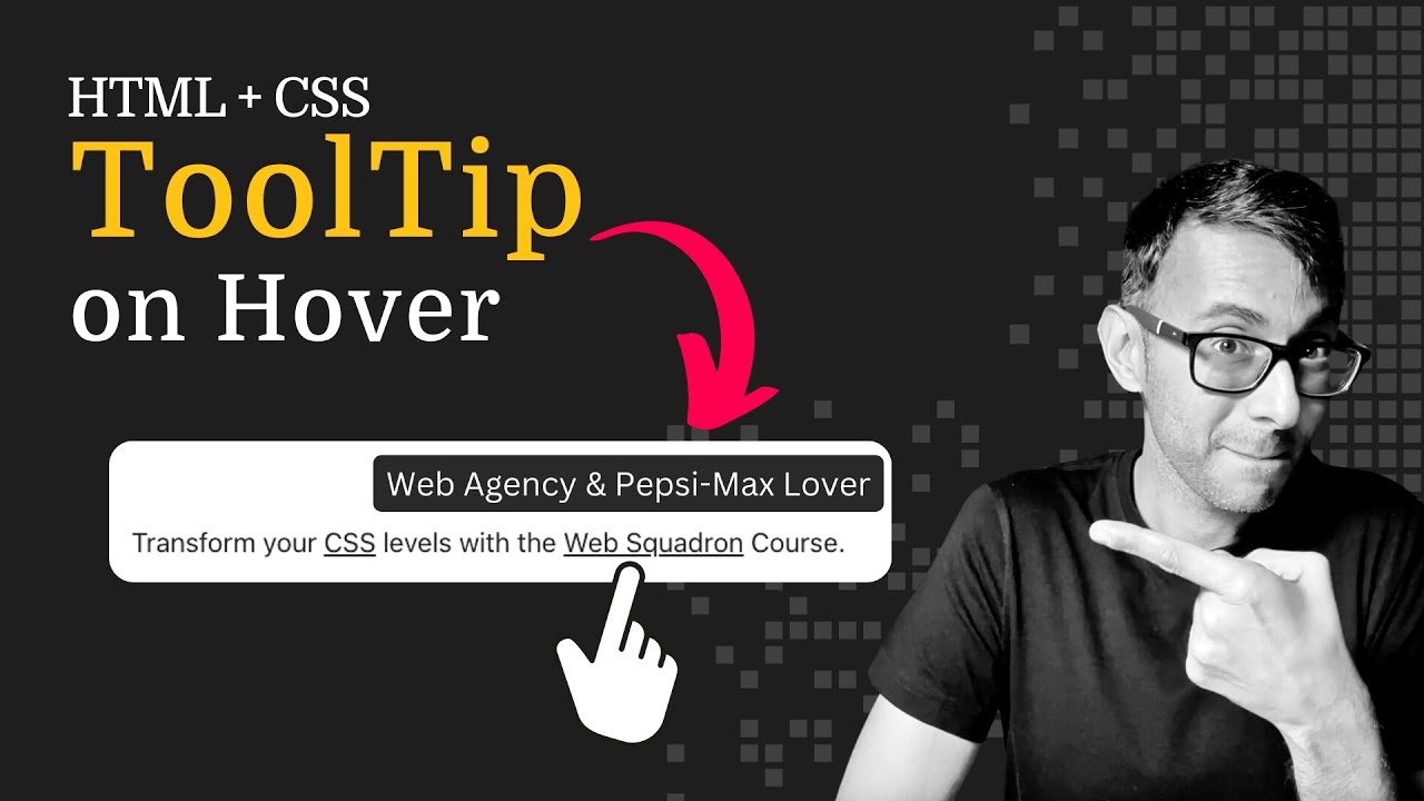 Tooltips On Hover Html Css Youtube