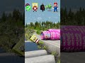 Squid Game Gummybear Mario Spongebob Batman Vs Bollards Barbie In ...