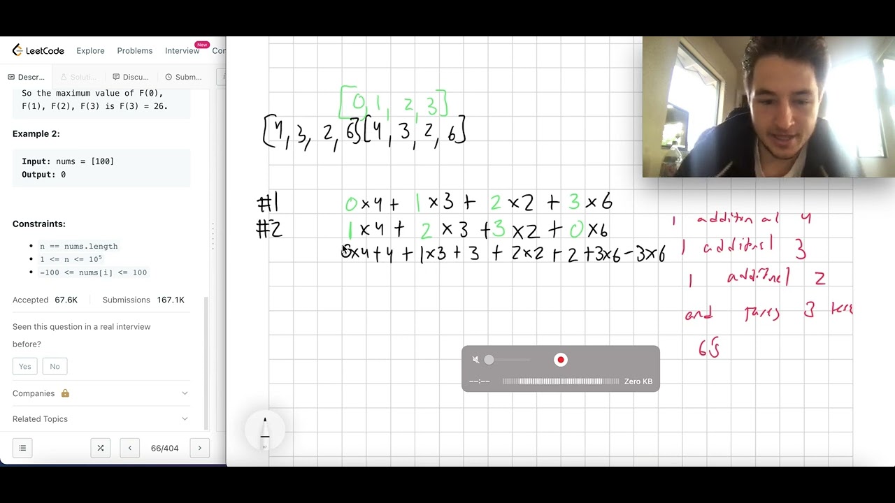 Leetcode 396 Rotate Function Youtube