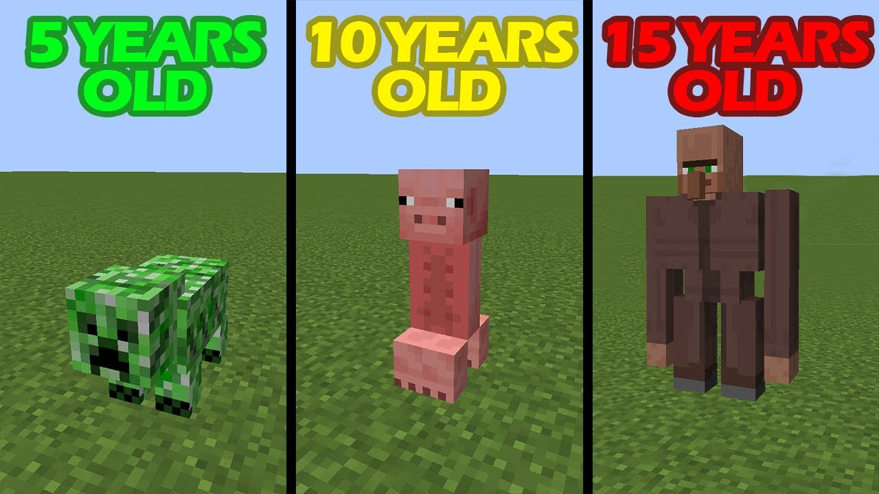 Cursed Minecraft At Different Ages Youtube
