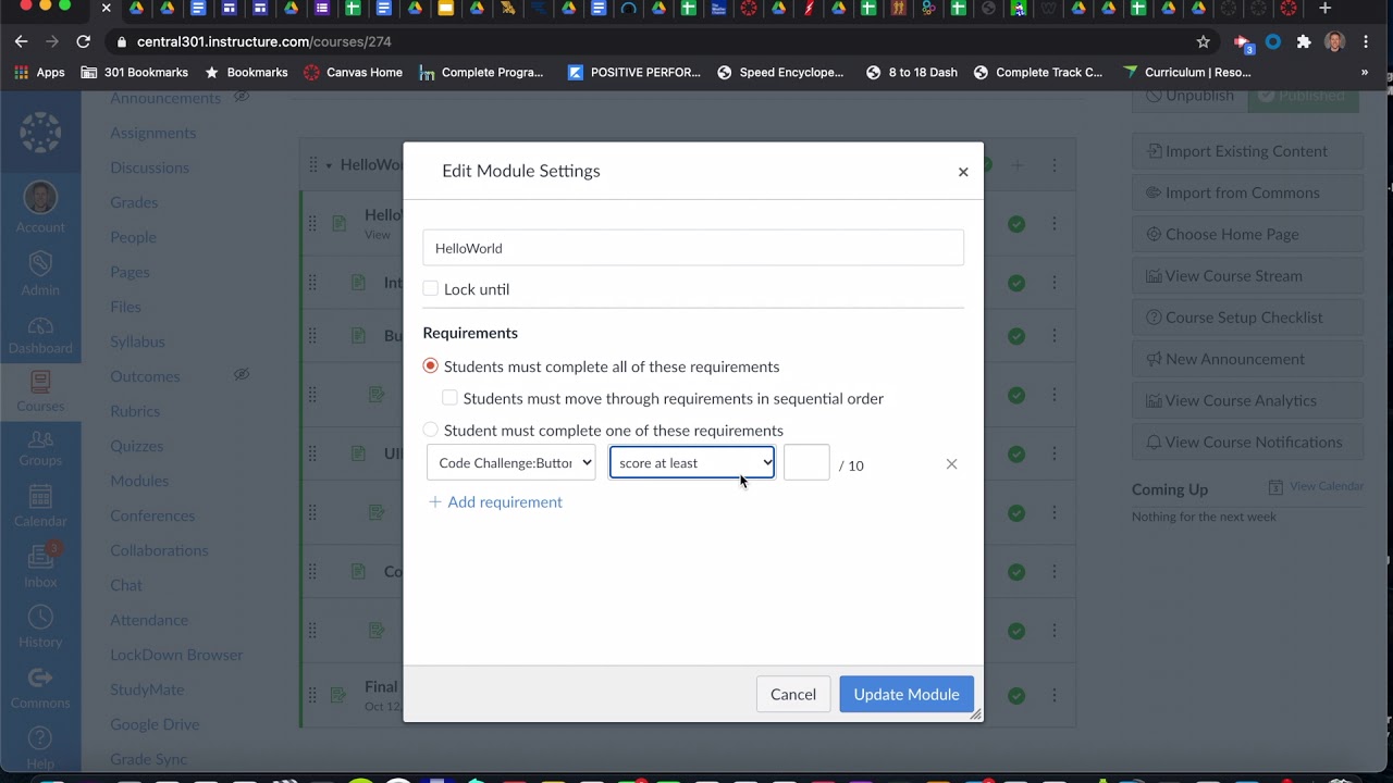 Prerequisites Requirements In Canvas Youtube