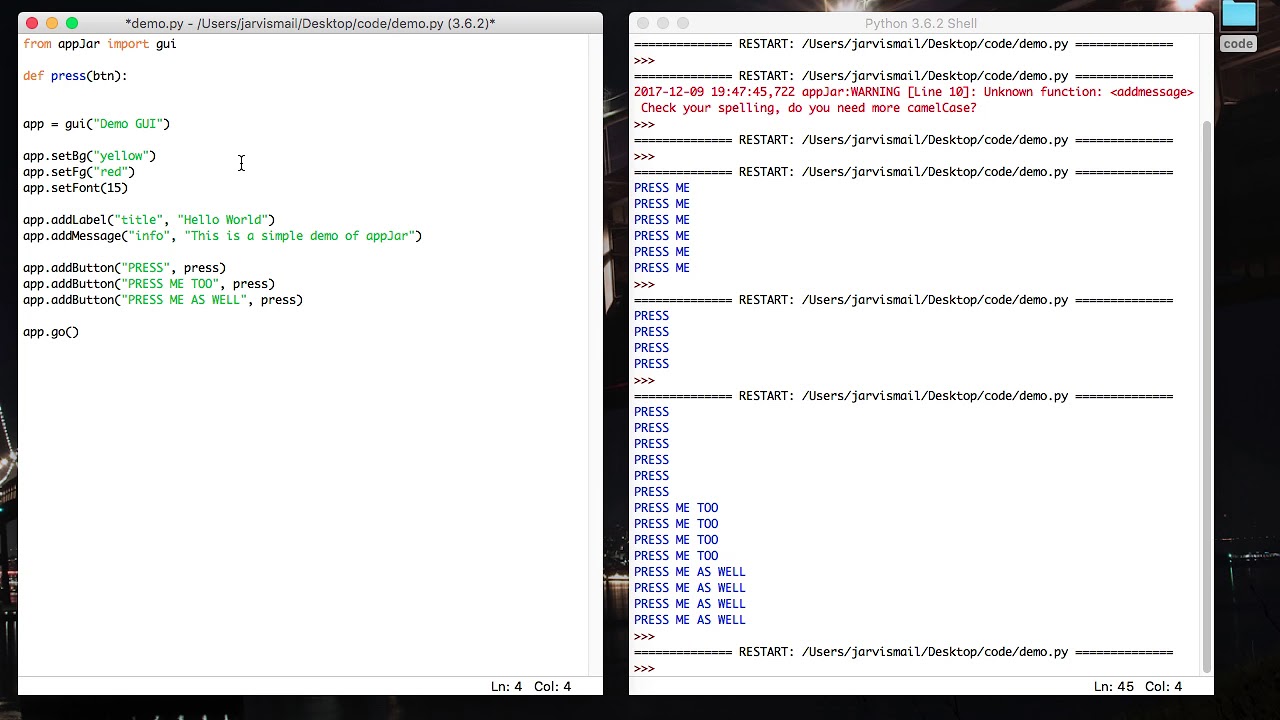 Appjar Tutorial 4 Youtube