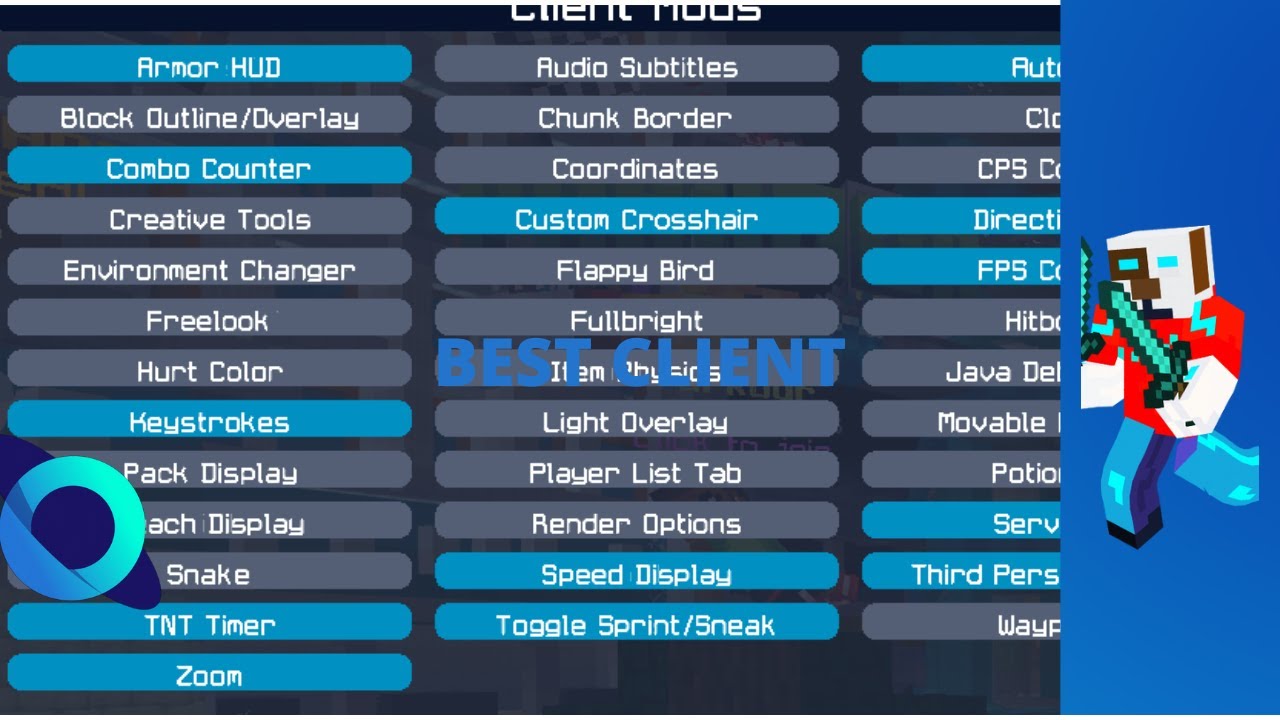 The Best Client Onix Client Minecraft Bedrock Youtube