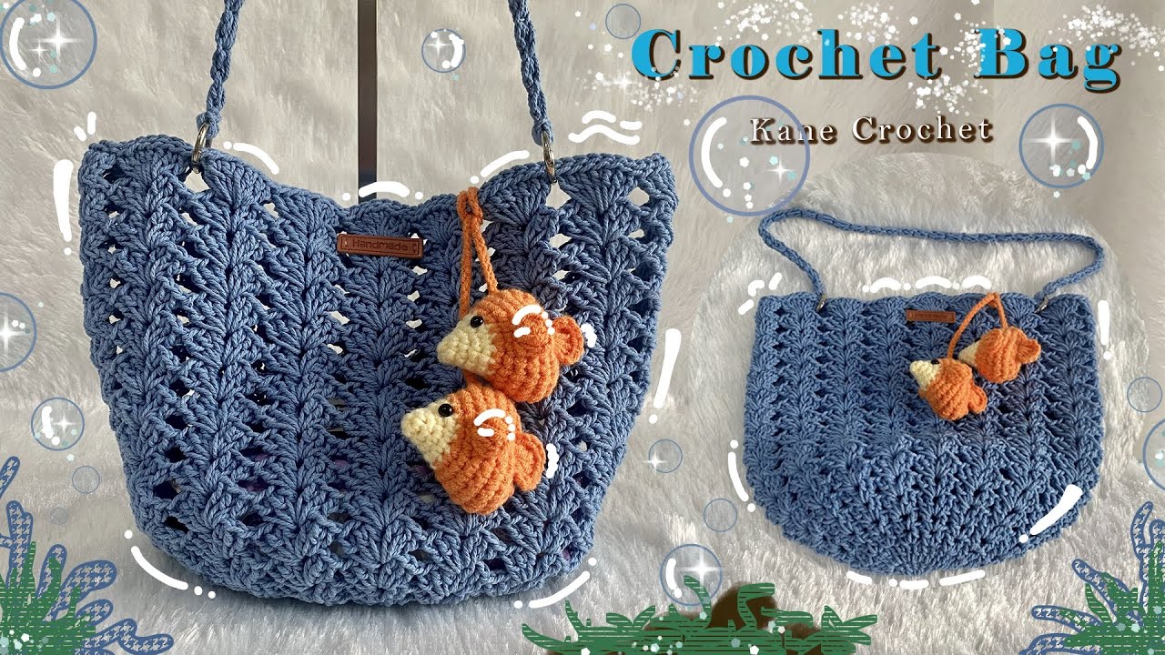 Crochet Bag ёяръ Crochet Seashell Bag Tutorial ёяра Fish Keychain ёямк Youtube