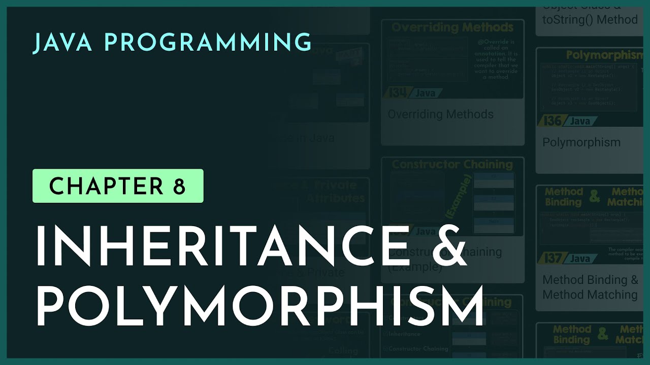 Inheritance Polymorphism Chapter 8 Java Programming Nesoacademy
