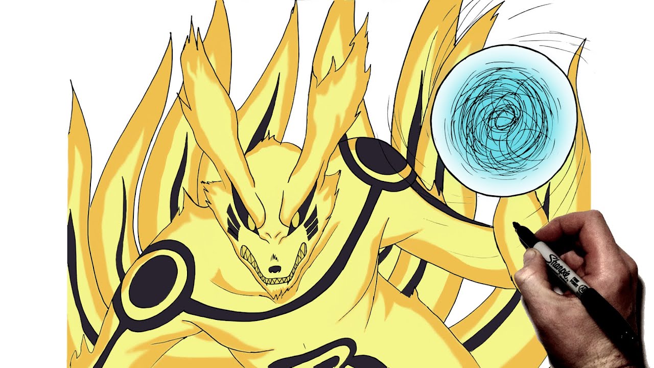 Naruto Kurama Mode Rasengan