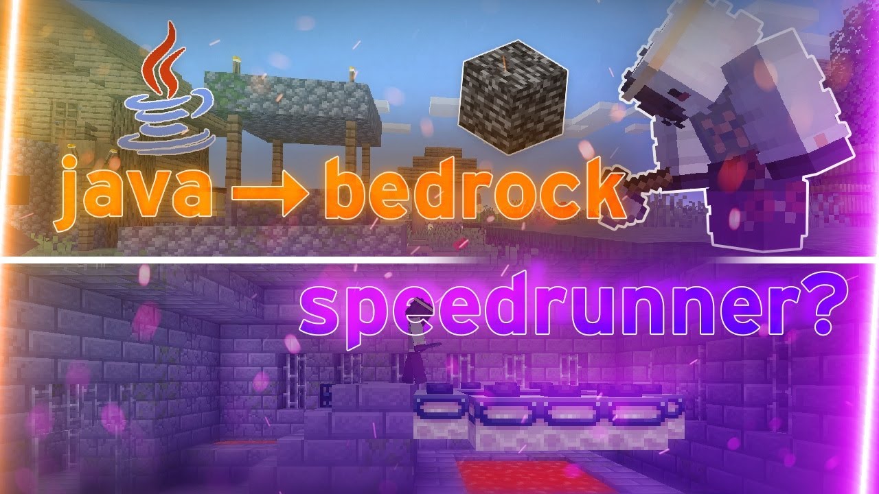 Java Edition Speedrunner Tries Bedrock Edition Minecraft Speedruns