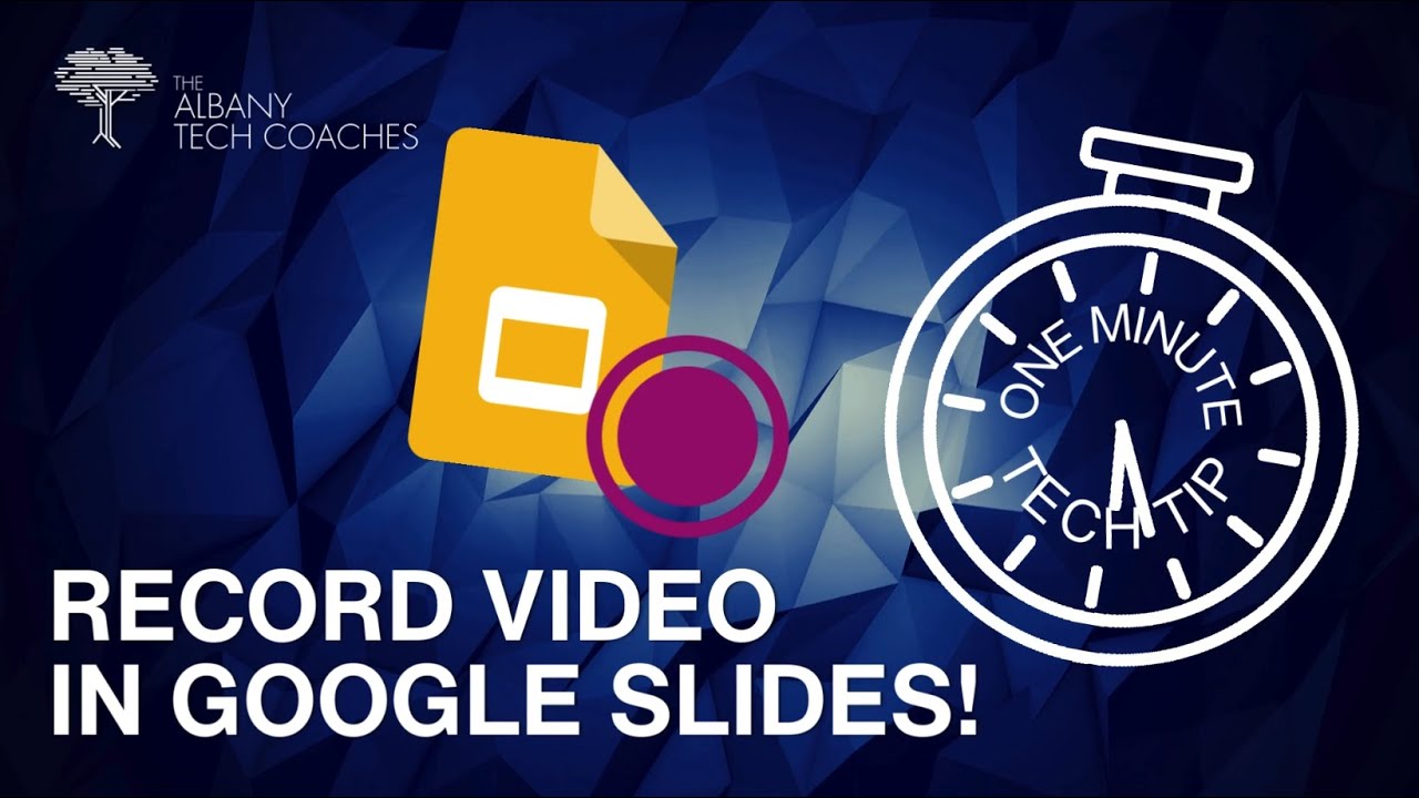 1 Minute Tech Tip Recording In Google Slides Youtube
