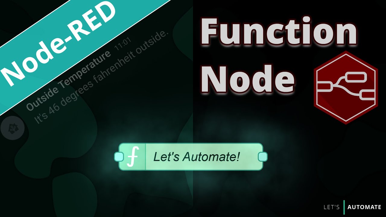 Node Red Function Node Tutorial Youtube