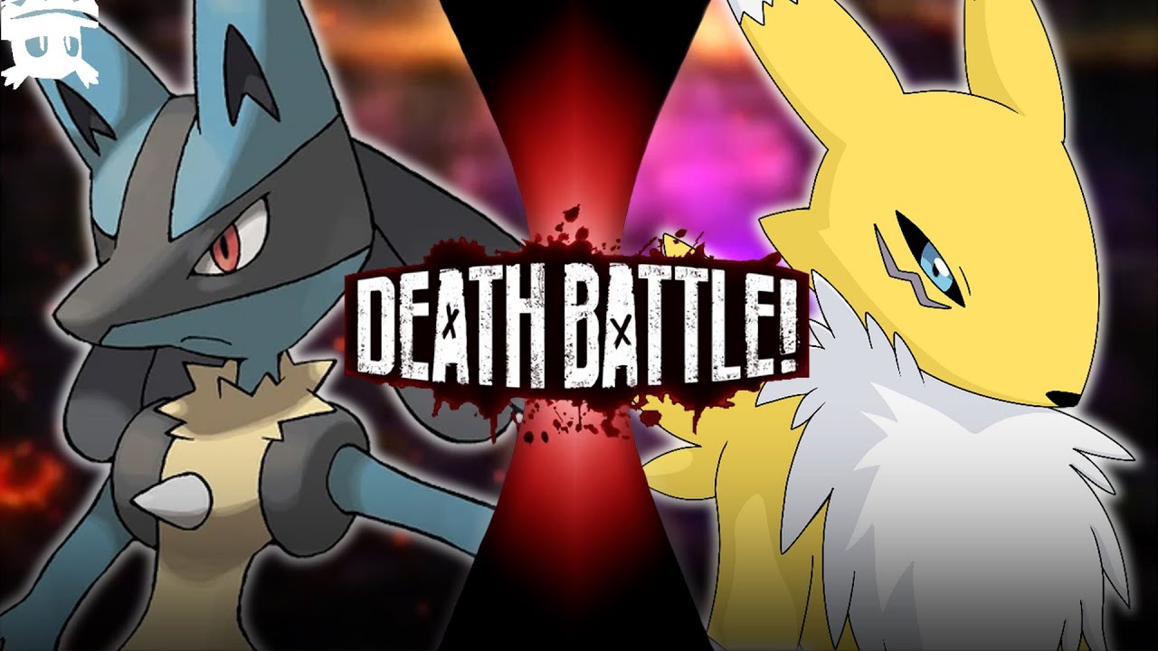 Lucario Vs Renamon Death Battle Sub Español Pokémon Vs Digimon