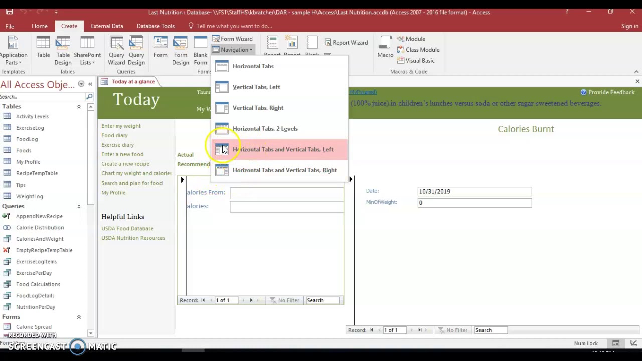 Access Navigation Form Youtube