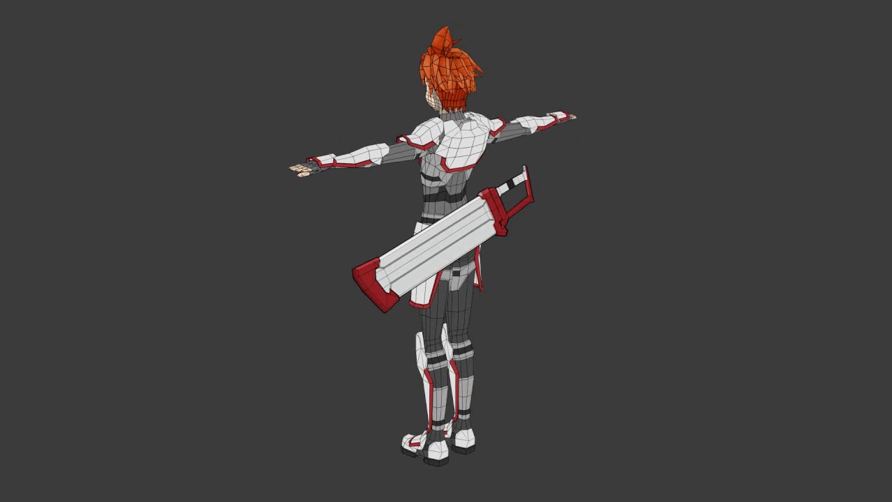 My 3d Anime Character Turnaround Youtube