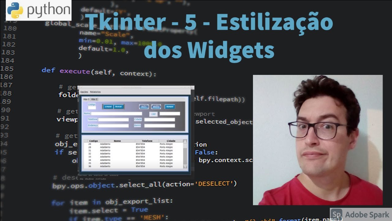 Curso Tkinter Aula 5 Estilização Dos Widgets Tutorial Youtube