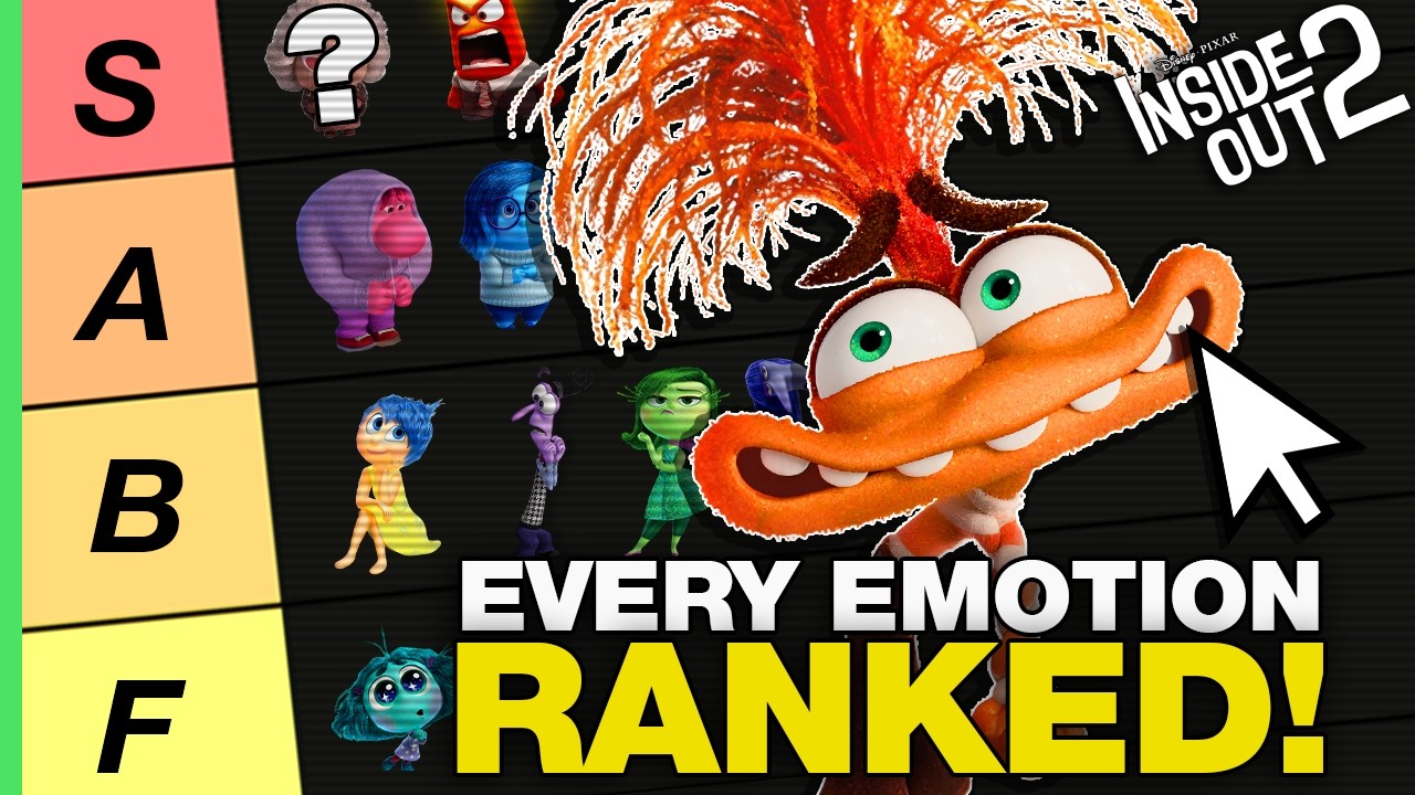 Every Emotion In Inside Out 2 Movie Ranked From Worst To Best Youtube