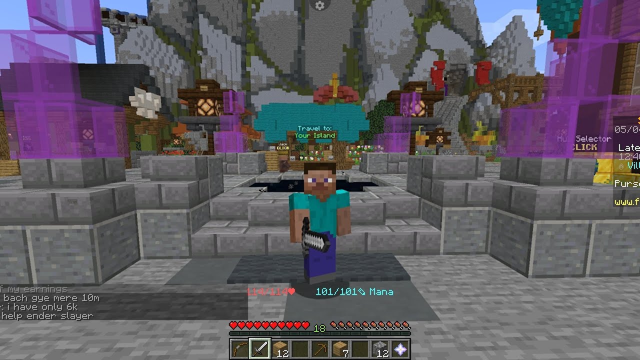 Playing Skyblock Hypixel 1 Youtube