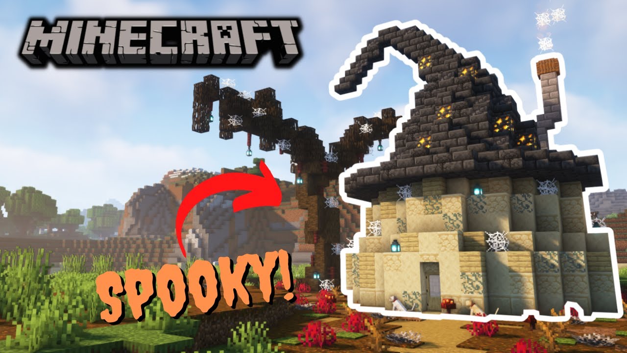 How To Build A Witch S House In Minecraft Build Tutorial Youtube