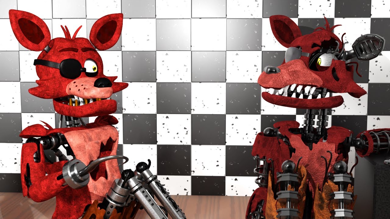 Originals Meet Withereds Fnaf Blender Youtube