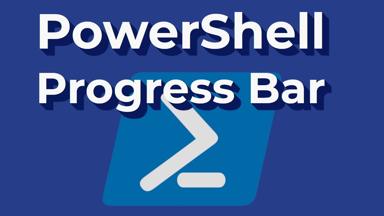 Powershell Create A Progress Bar Youtube