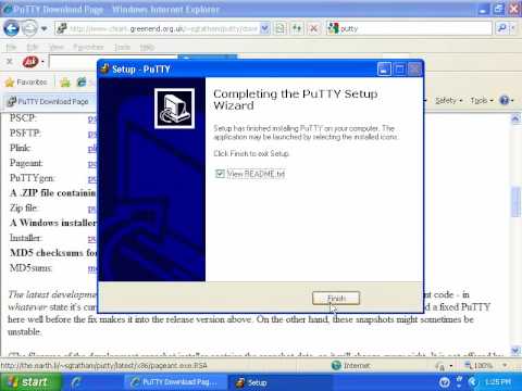 Installing Putty Ssh Client On Windows Youtube