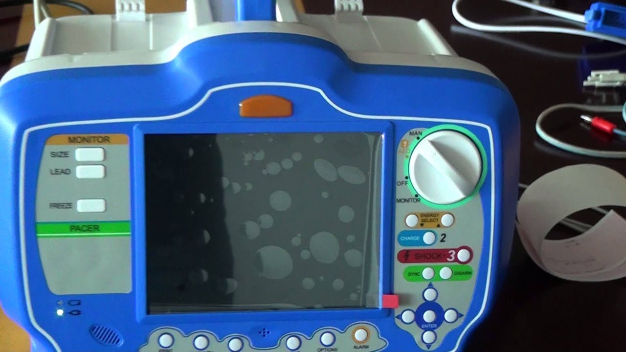 Dm7000 Defibrillator Monitor Operation Instruction Youtube