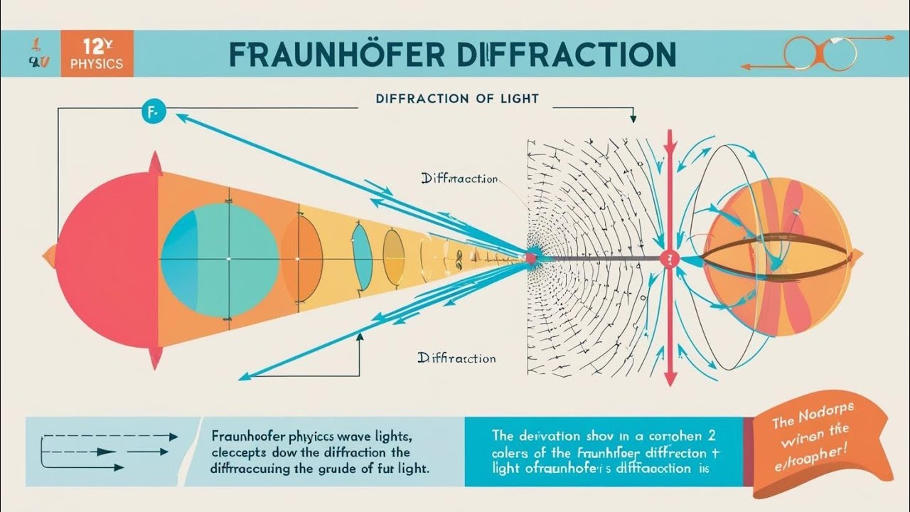 Class 12 Physics Wave Optics Diffraction Of Light Fraunhofer