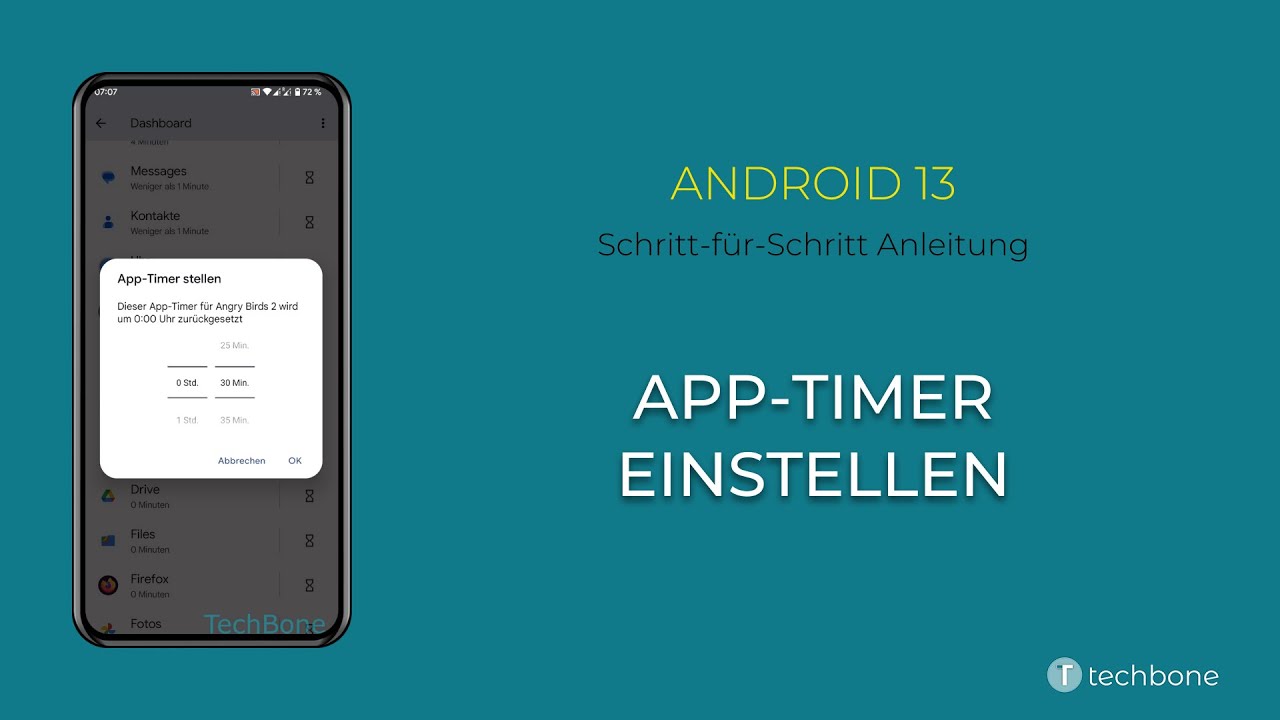 App Timer Einstellen Android 13 Youtube