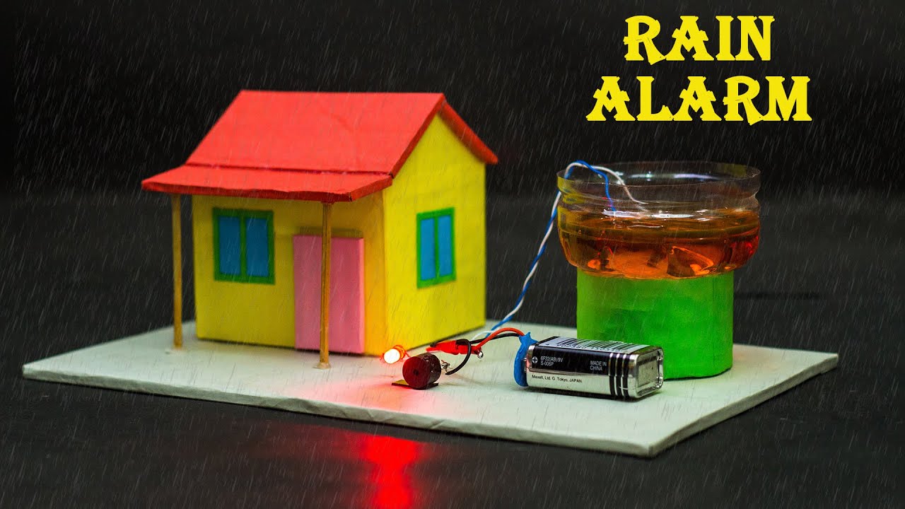 Science Projects Rain Alarm Youtube