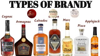 Different Types Of Brandy I Cognac I Armagnac I Calvados I Pisco I ...